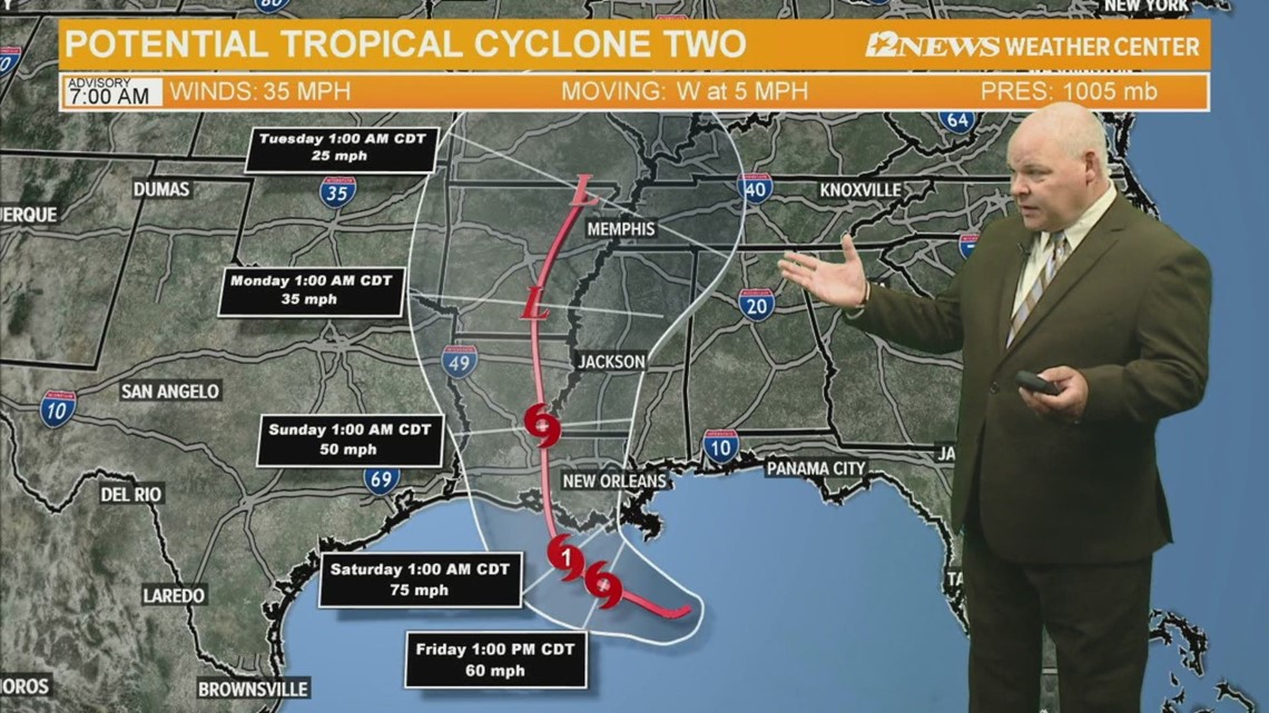 National Hurricane Center's 7AM update shows Southeast Texas out of ...
