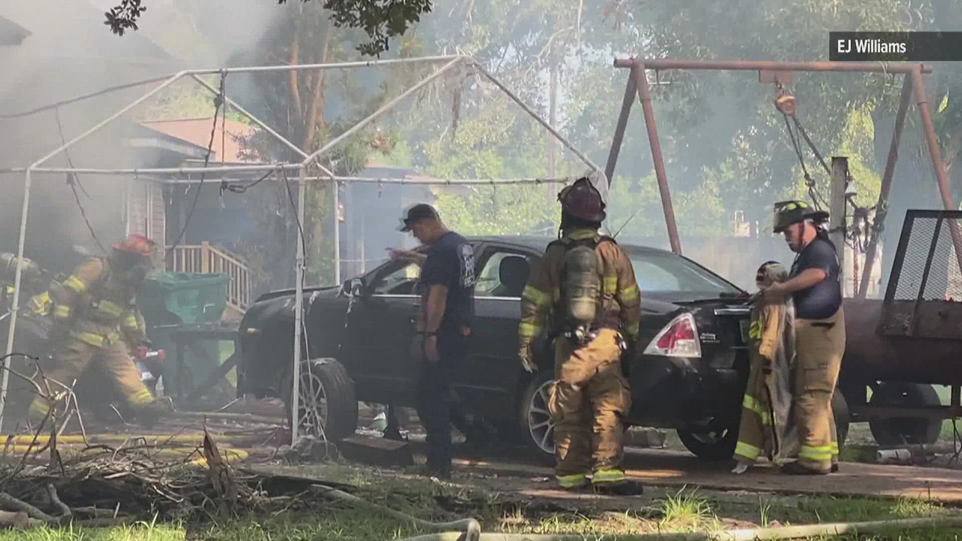 Woman being treated after fire damages Orange home | 12newsnow.com
