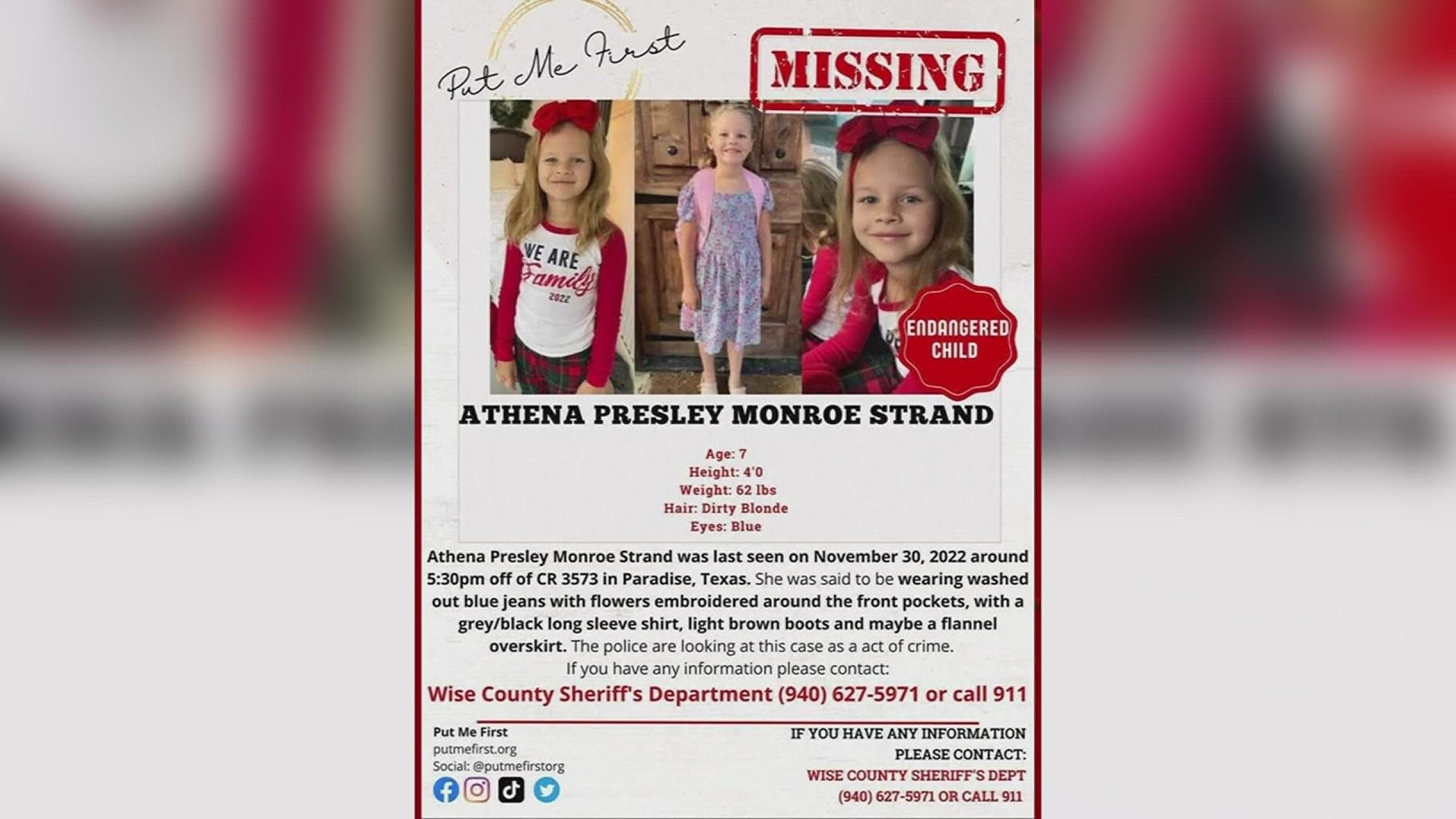 Amber Alert Issued For Missing North Texas Girl In Wise County