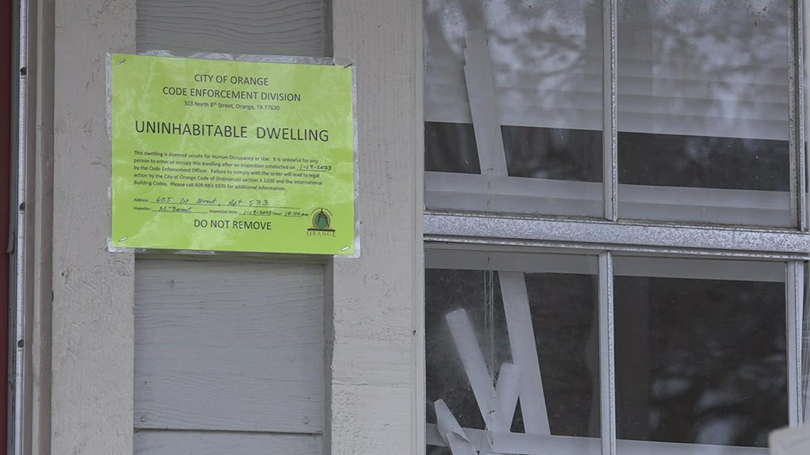 City of Orange marks some Sabine Park units as ‘uninhabitable ...
