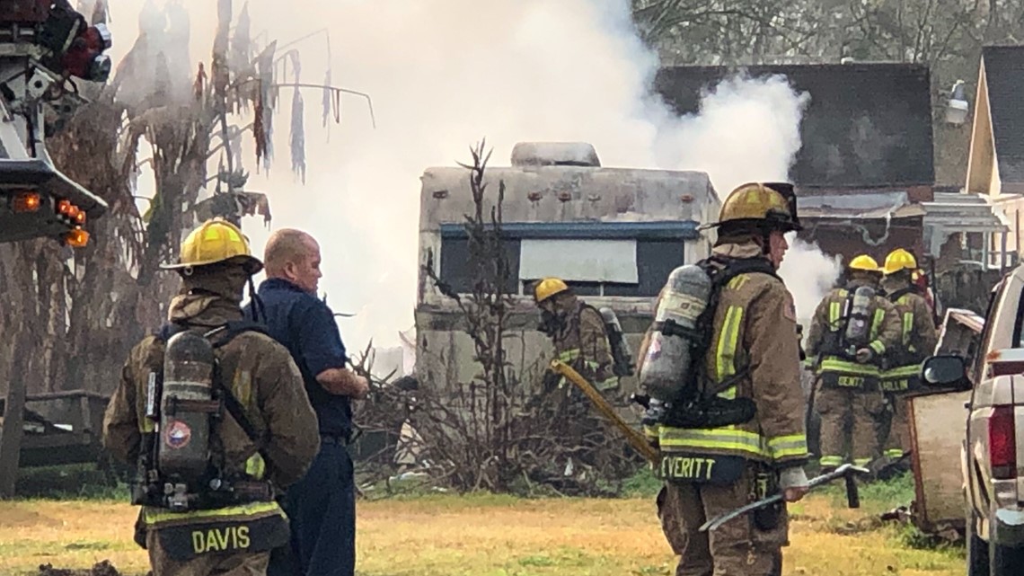 Beaumont firefighters put out heavy flames from travel trailer ...