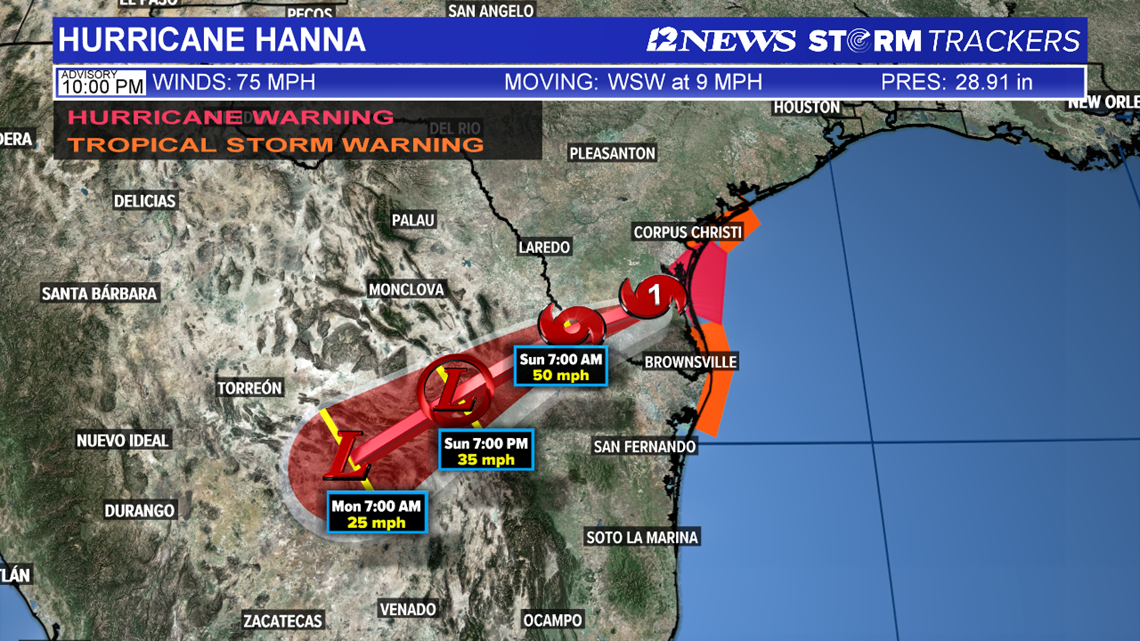 Hanna becomes first hurricane of the 2020 season | 12newsnow.com
