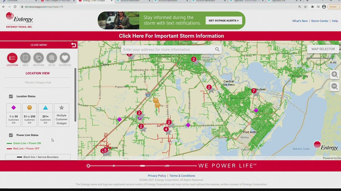 Southeast Texas not yet affected by Entergy's rolling power outages to ...