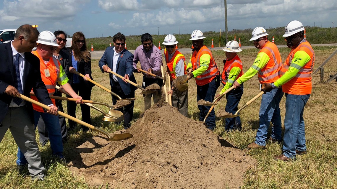 Groundbreaking ceremony kickstarts raising of Highway 87 near Rollover ...