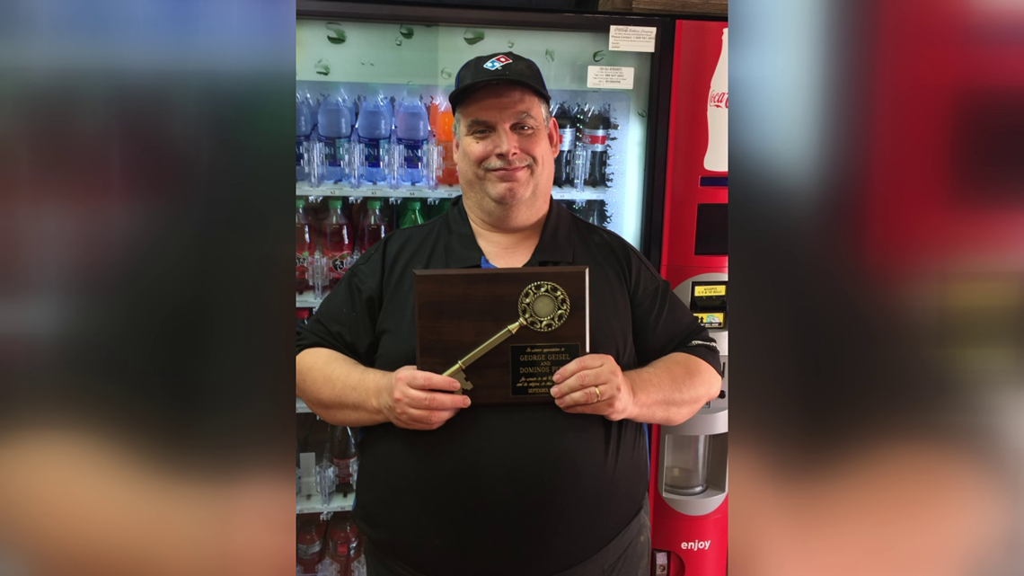 Longtime Groves pizza shop manager, 'The Domino Man,' receives key to ...