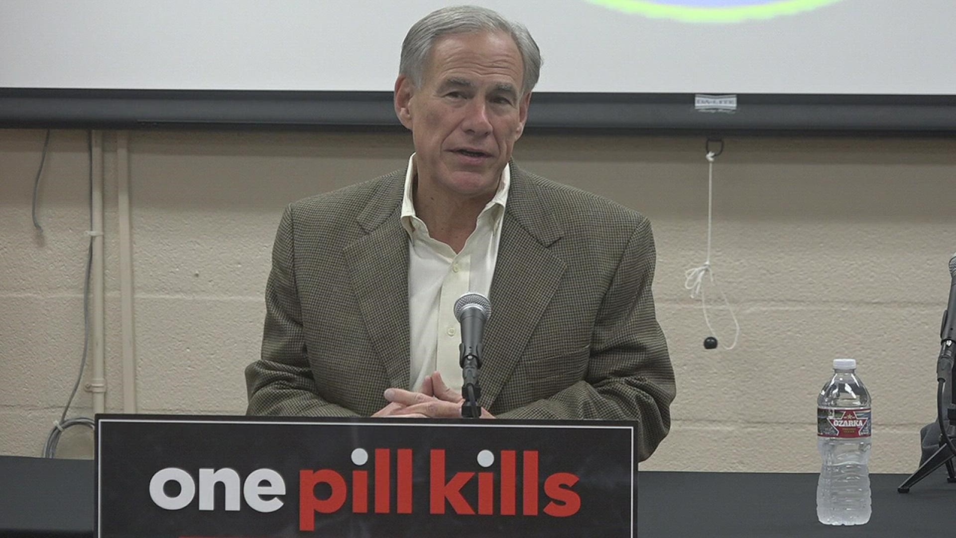 FULL PRESS CONFERENCE: Texas Gov. Greg Abbott launches 'One Pill Kills ...