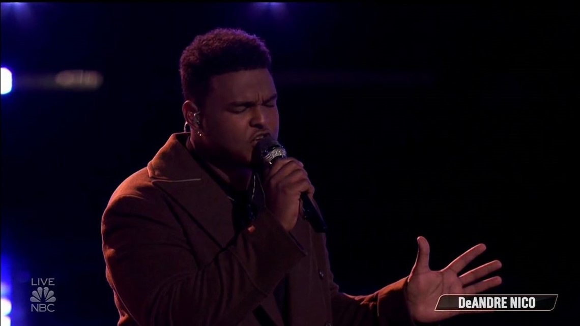 Voice viewers pass over Port Arthur's DeAndre Nico after Adam LeVine ...