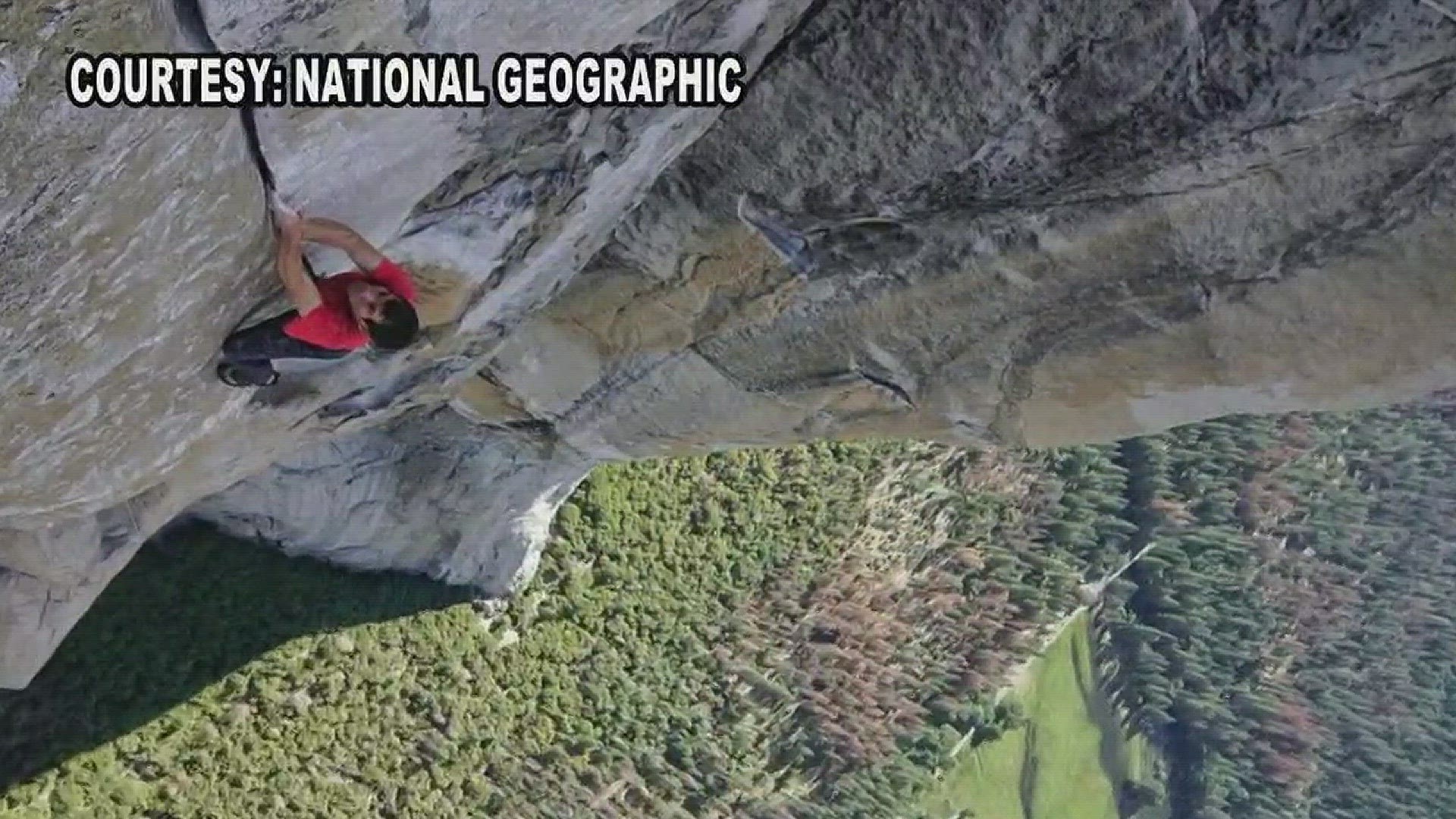 Man climbs 3,000 foot rock face with no safety equipment. | 12newsnow.com