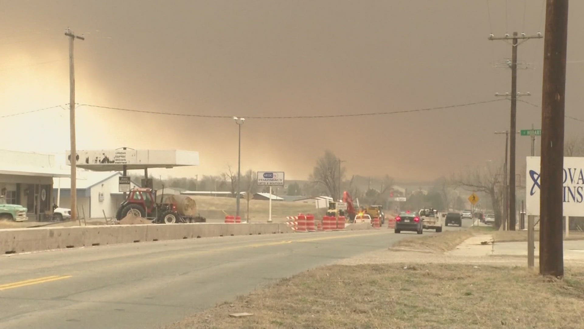 Evacuations underway as a massive wildfire rages through Texas ...