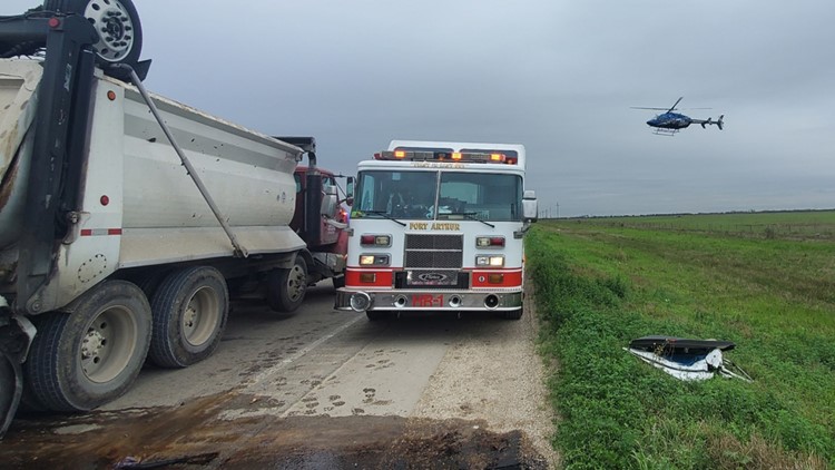 Multi-vehicle wreck along Texas 73 in west Jefferson County | 12newsnow.com