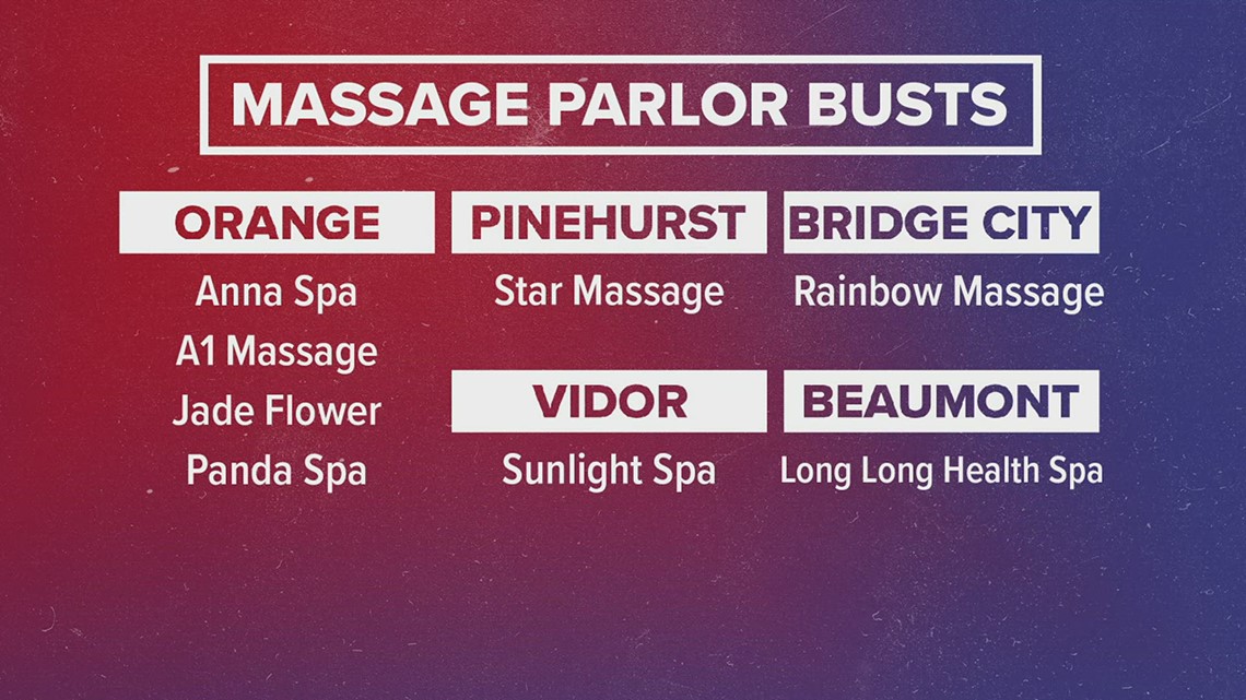 Police raid massage parlor Wednesday morning in Vidor | 12newsnow.com