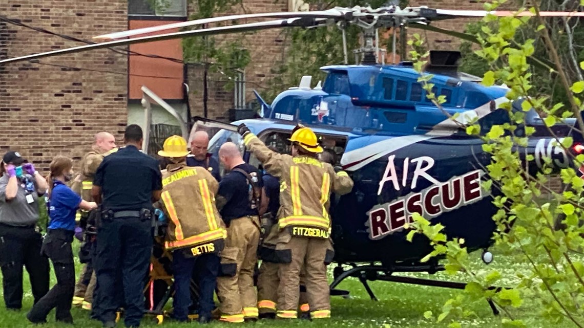 Fire in Beaumont sends one to hospital by helicopter | 12newsnow.com