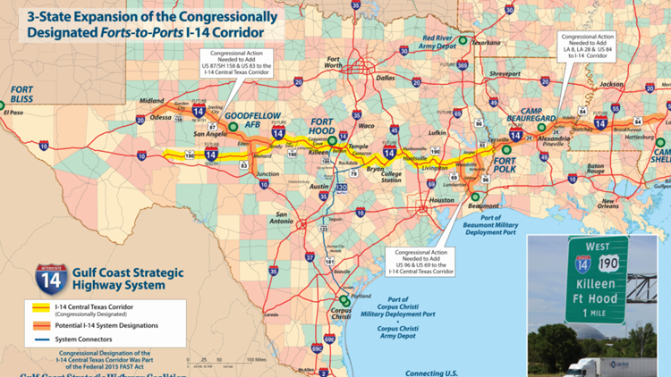 Interstate 14 may be coming to Beaumont | 12newsnow.com