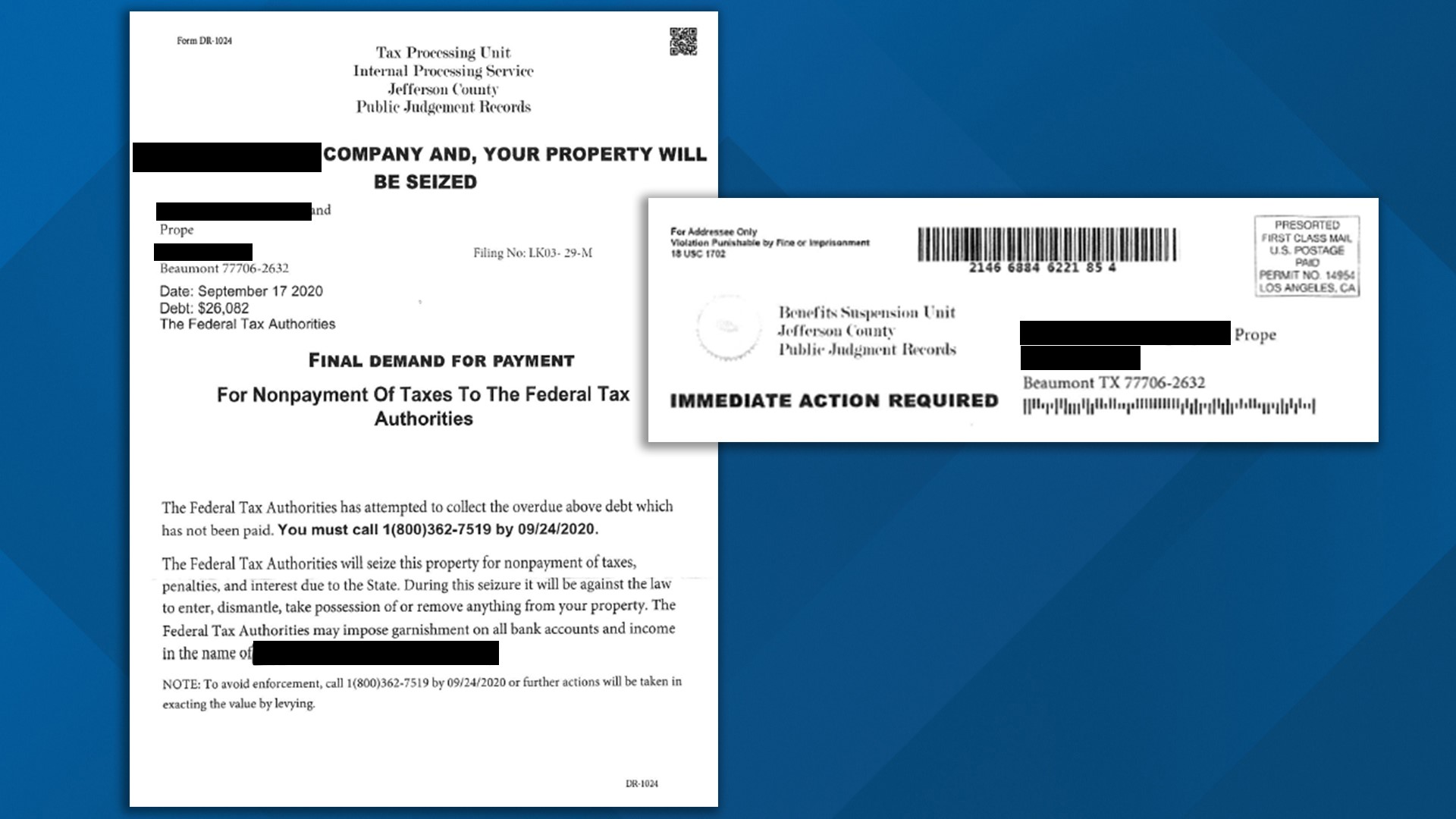 Fake letters claiming tax owed target Jefferson County residents ...