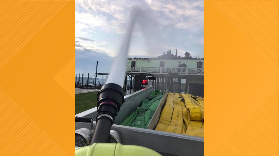 Firefighters still battling flames at Crystal Beach homes | 12newsnow.com