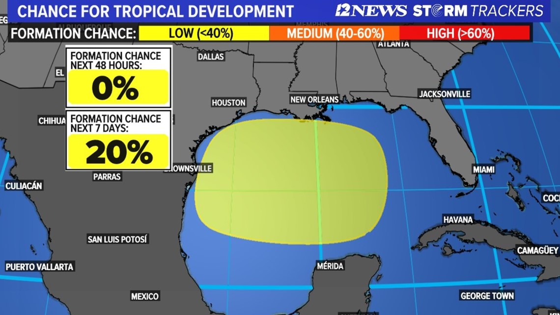 Monitoring the tropics: Possible development in the Gulf | 12newsnow.com