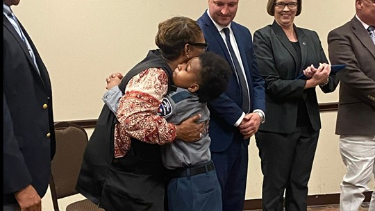 Devarjaye Daniel sworn in as TDCJ correctional officer | 12newsnow.com