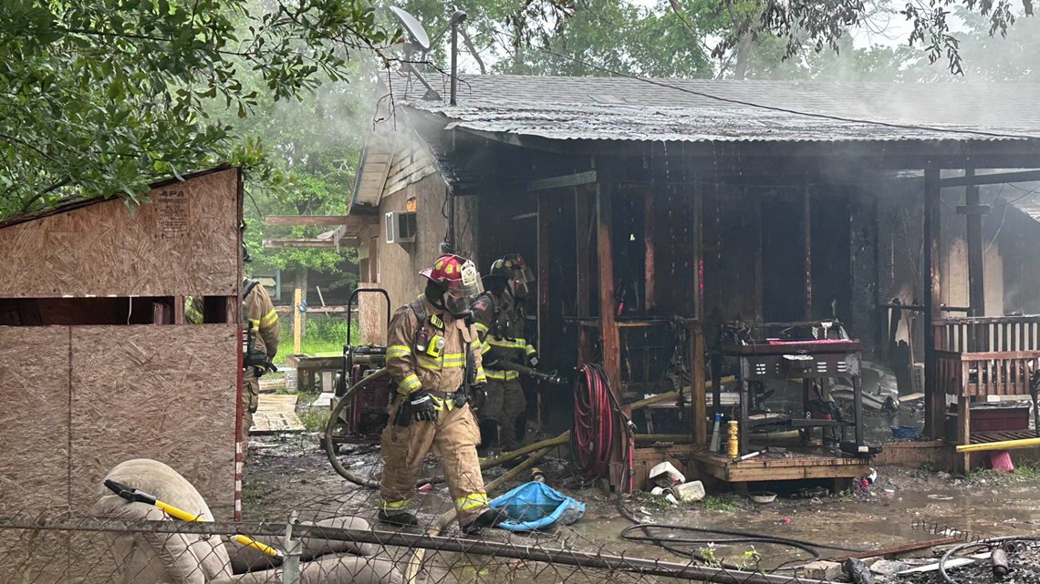 Two people, five dogs survive house fire in Orange | 12newsnow.com