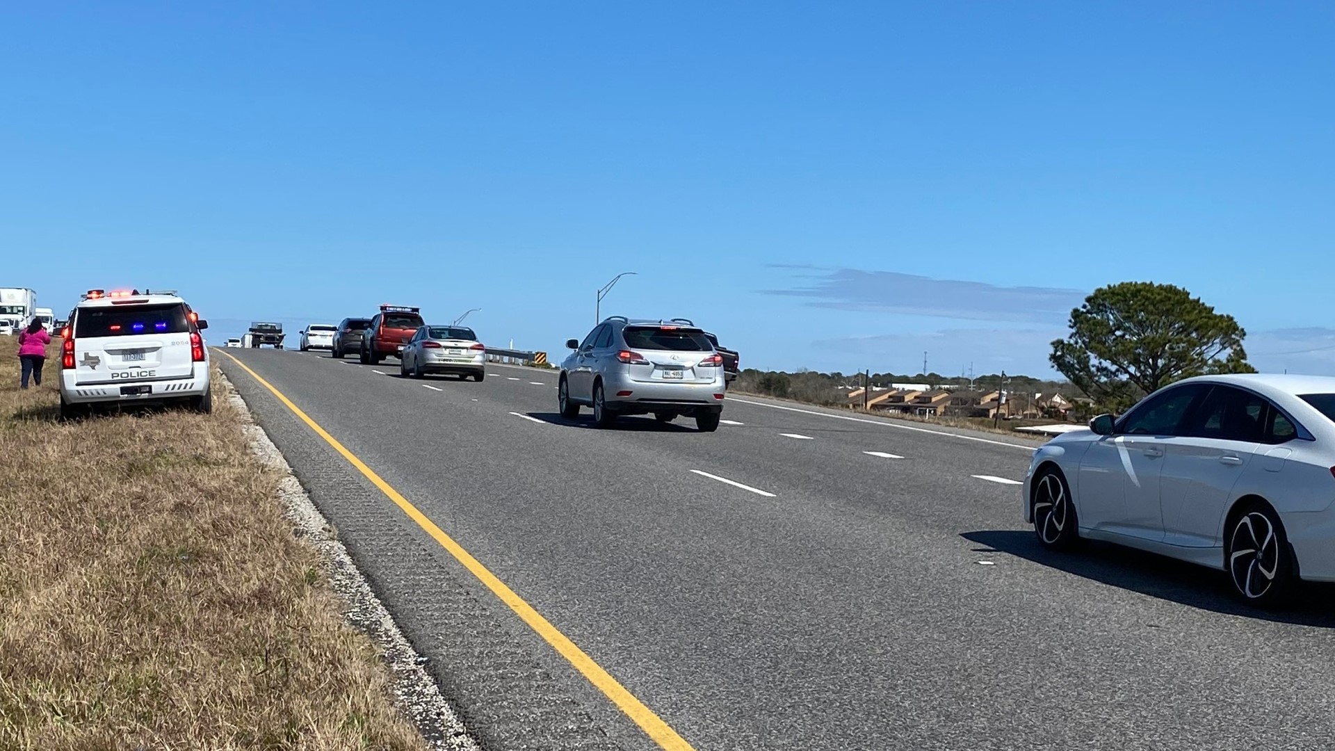 3-car collision completely shuts down westbound Highway 73 | 12newsnow.com