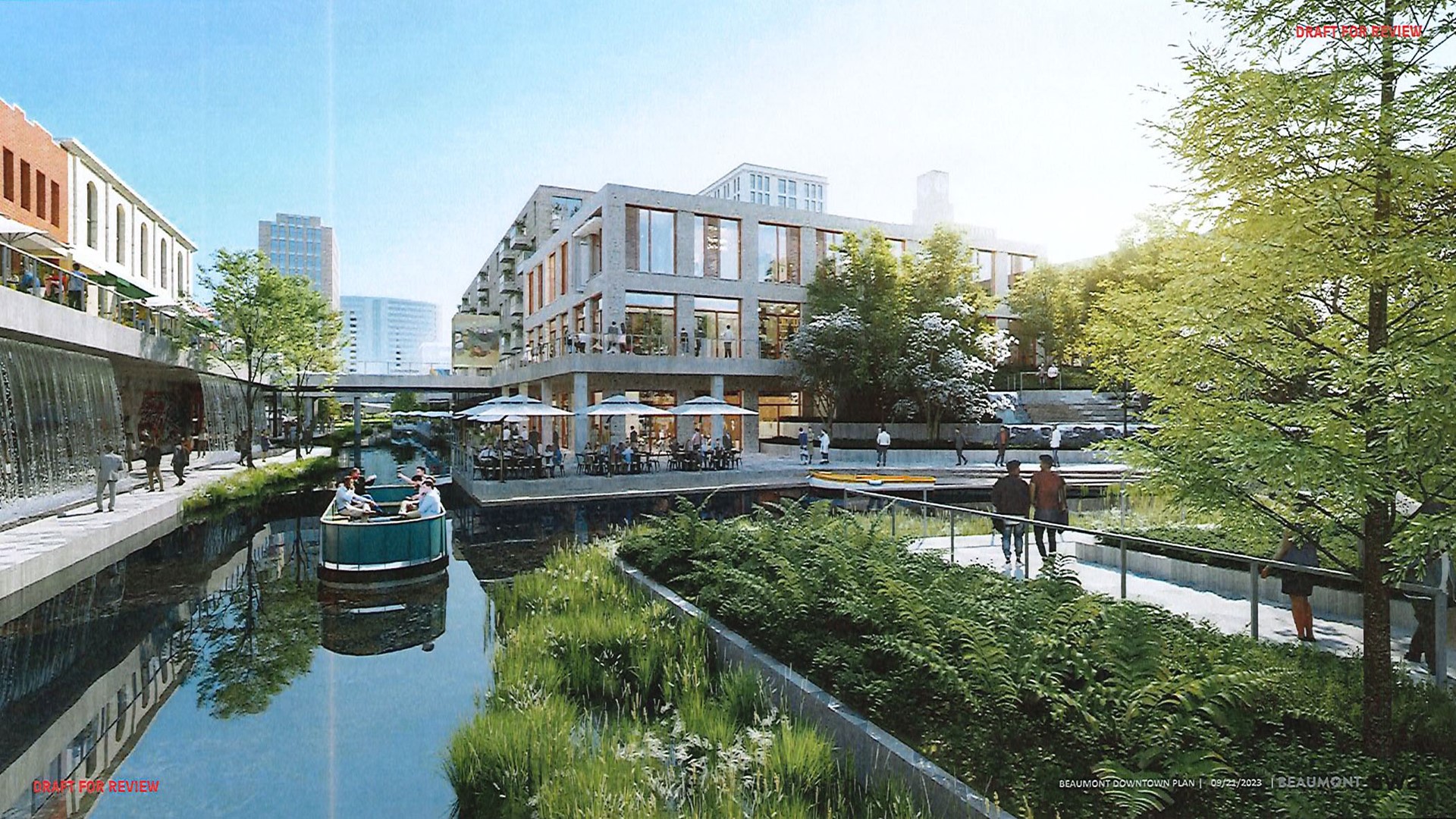 Renderings show possible plans for Downtown Beaumont river-walk ...