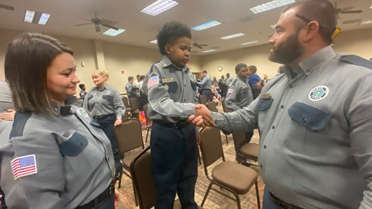 Devarjaye Daniel sworn in as TDCJ correctional officer | 12newsnow.com