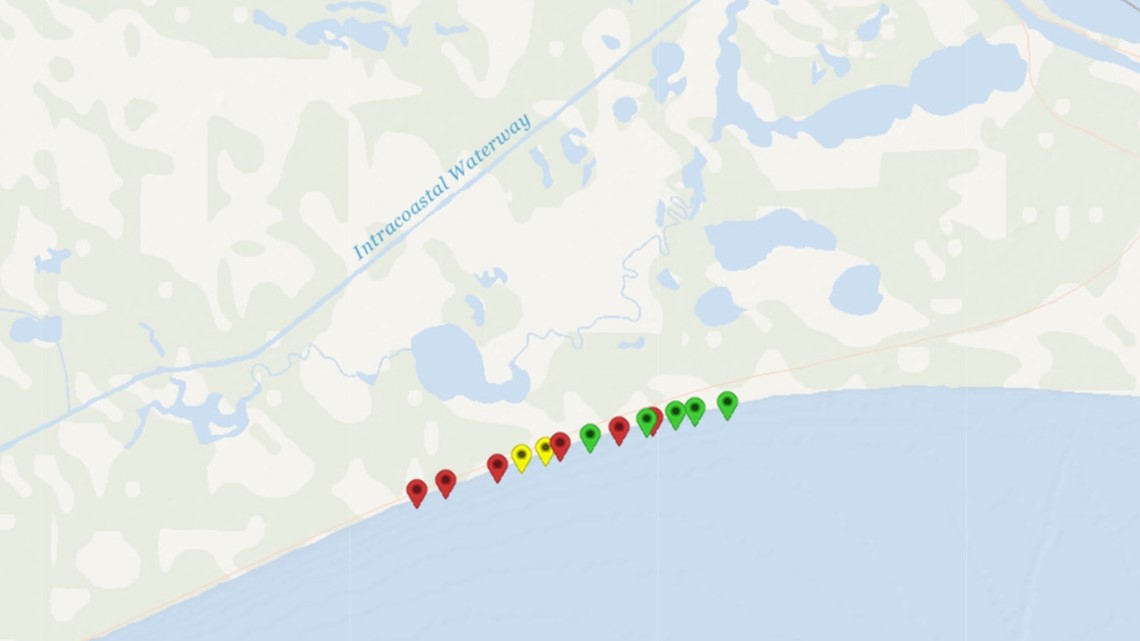 Beach goers warned of elevated levels of bacteria found at Sea Rim ...
