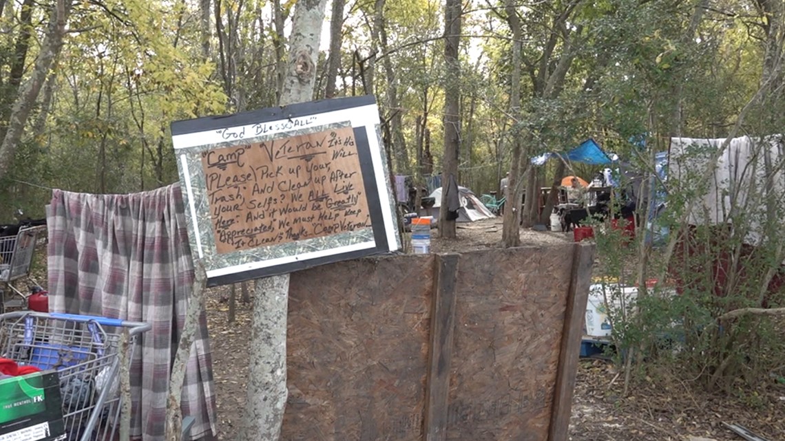 People living in Port Arthur homeless encampment being forced out ...
