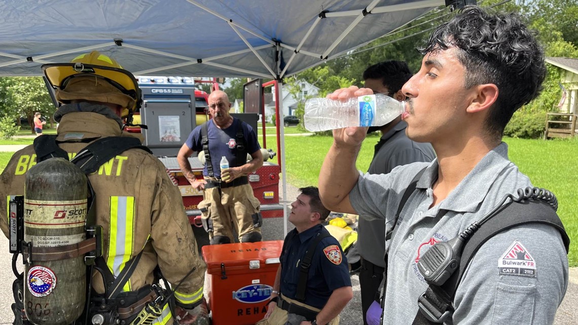 Firefighters take precaution when fighting fires in the summer ...