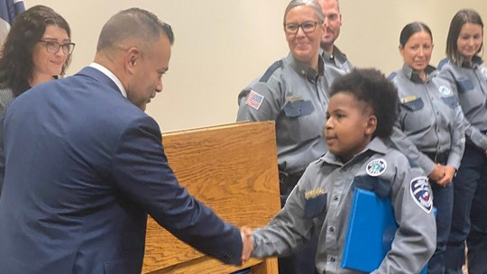 Devarjaye Daniel sworn in as TDCJ correctional officer | 12newsnow.com