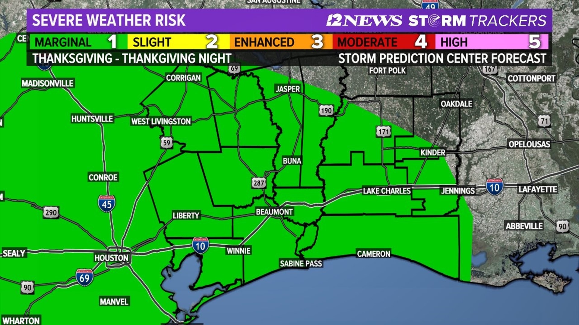 Heavy rain possible Thursday and Friday in Southeast Texas | 12newsnow.com