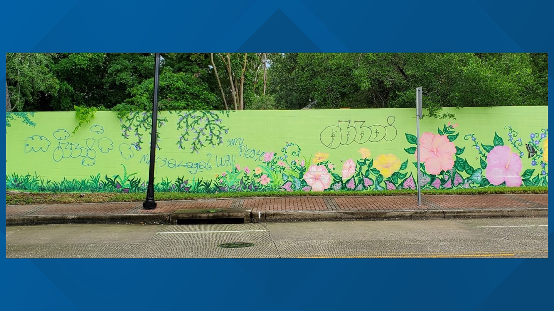 Calder Ave mural defaced over weekend by vandals | 12newsnow.com