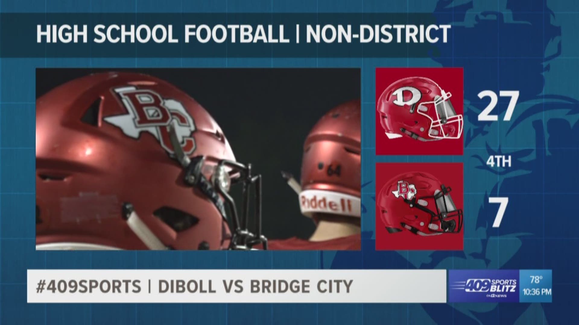 Diboll High School takes home the win against Bridge City | 12newsnow.com