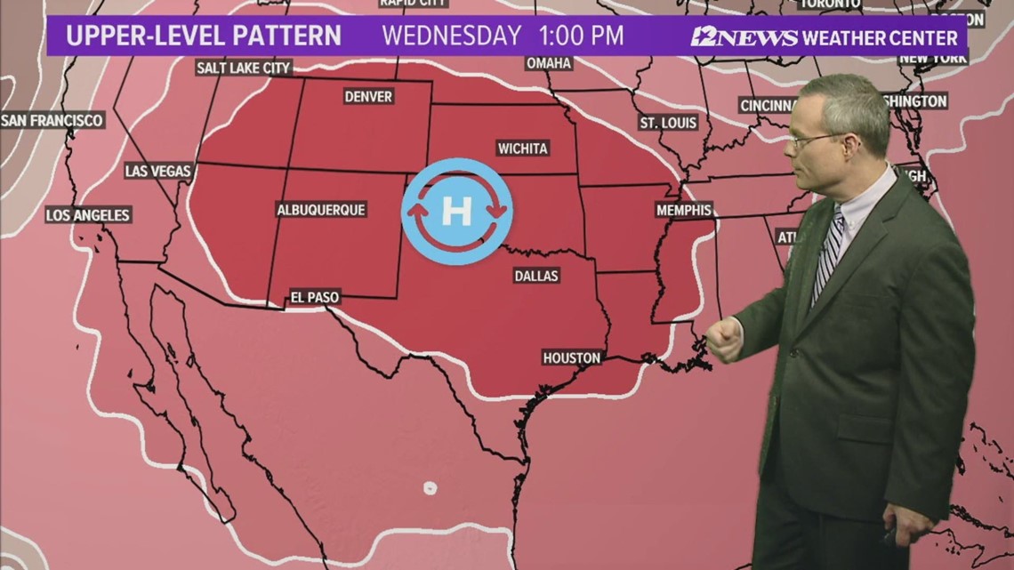 Hot, humid, dry weather expected over SE Texas the next several days ...