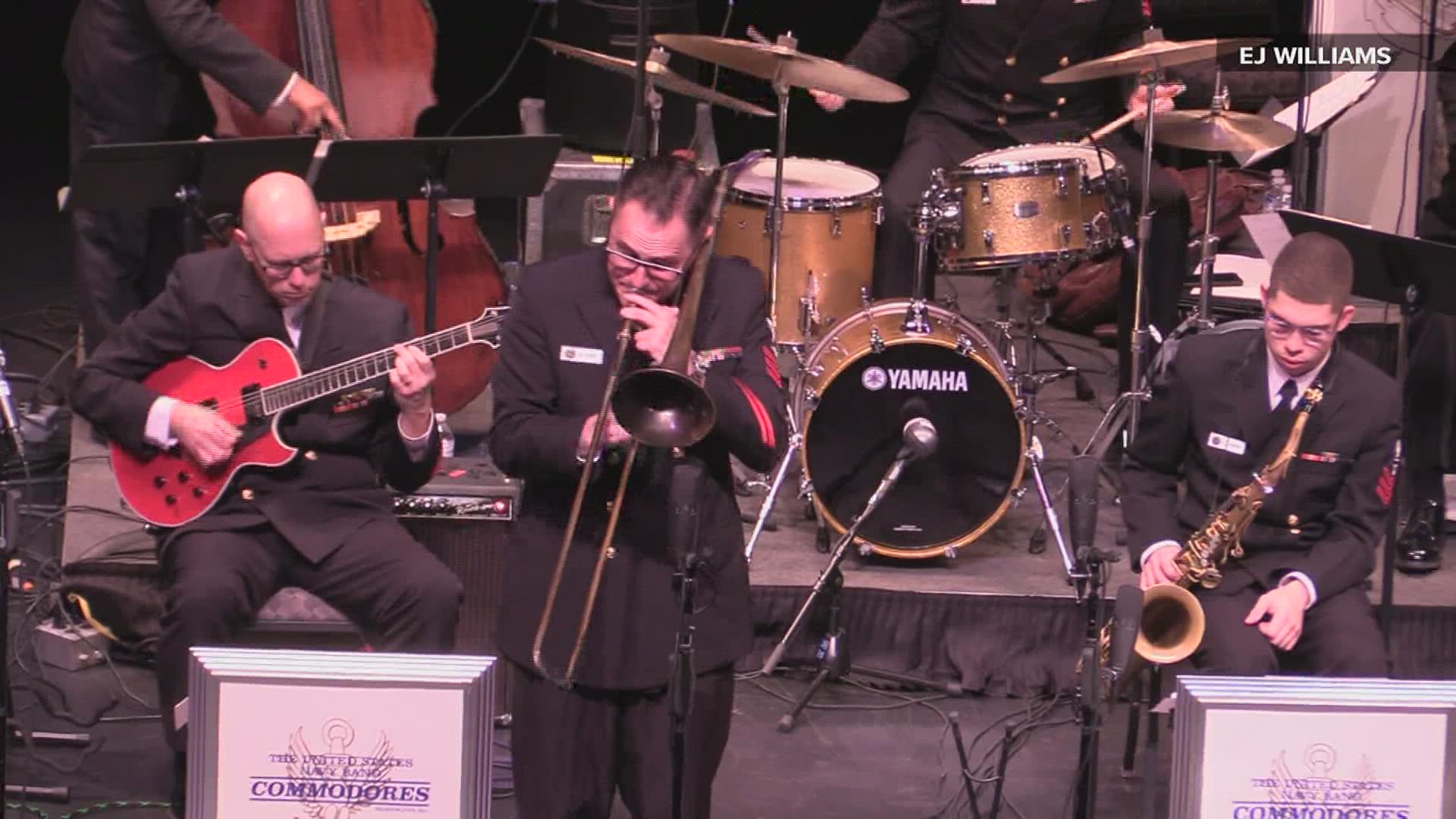 United States Navy Band, The Commodores, performs at Jefferson Theatre ...