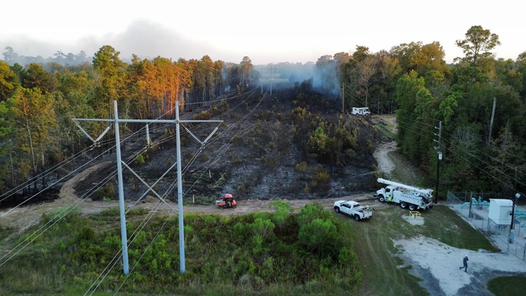 Downed powerline caused 15-acre Orangefield fire | 12newsnow.com