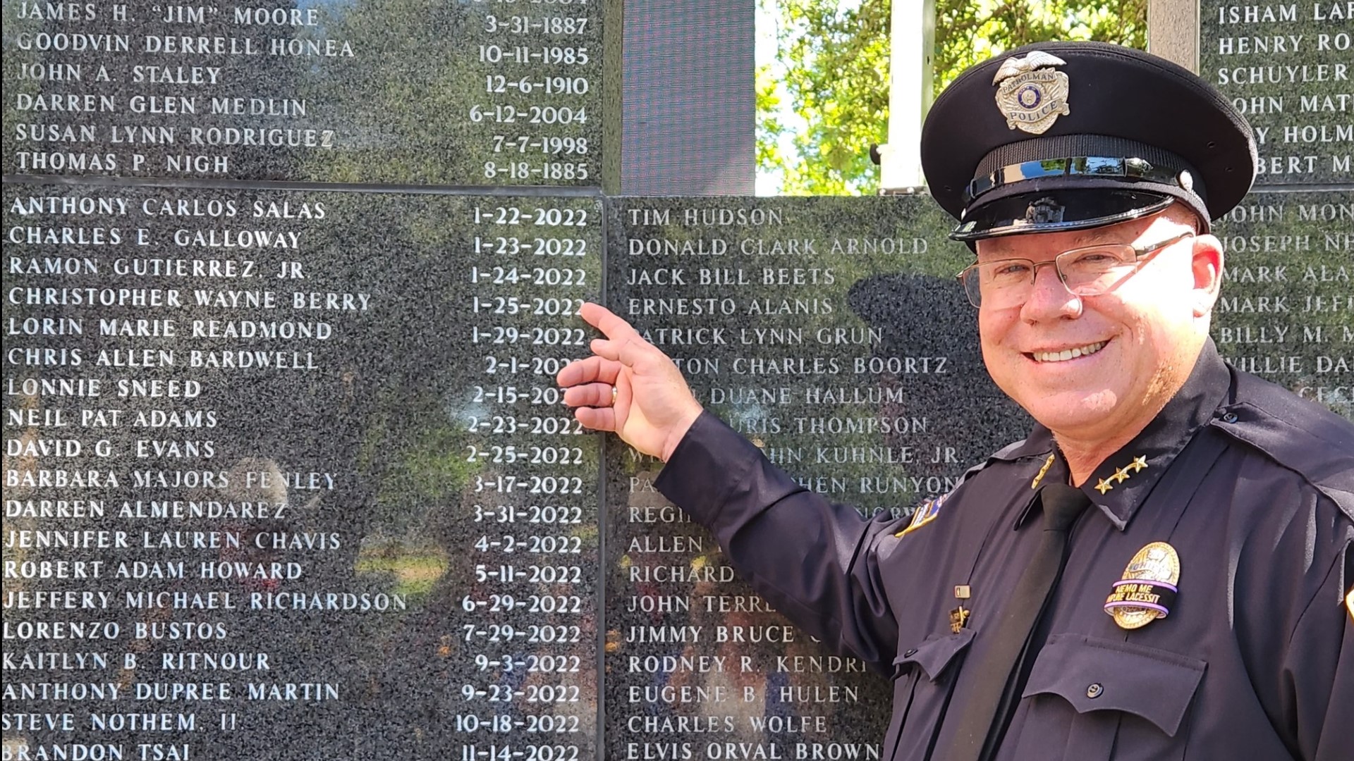 Vidor officer's name added to Texas Peace Officers Memorial | 12newsnow.com