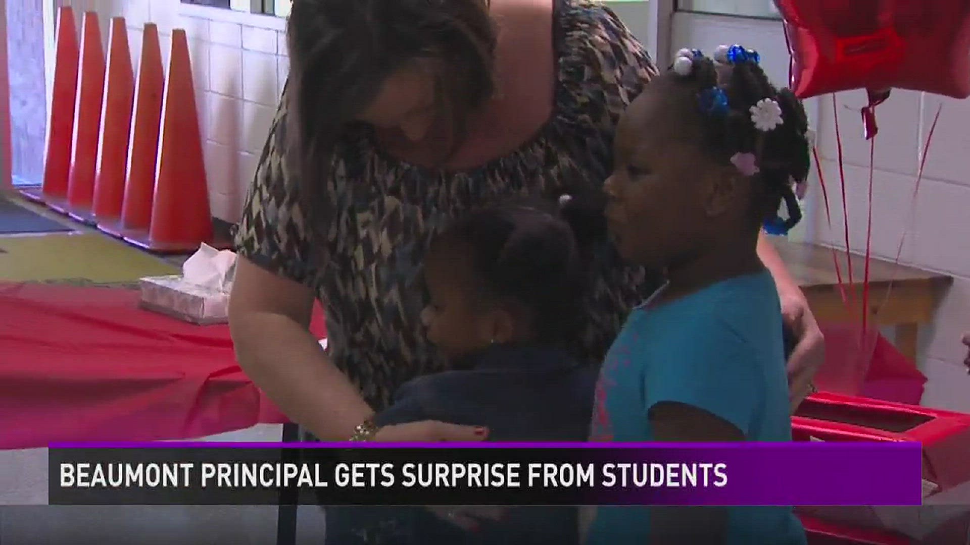 Guess Elementary School students surprise principal with parade of ...