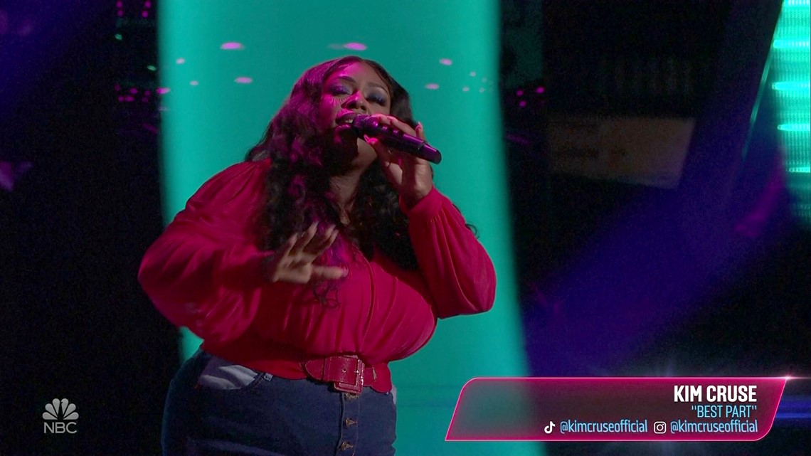 Woodville's Kim Cruse gets 4-chair turn on The Voice | 12newsnow.com