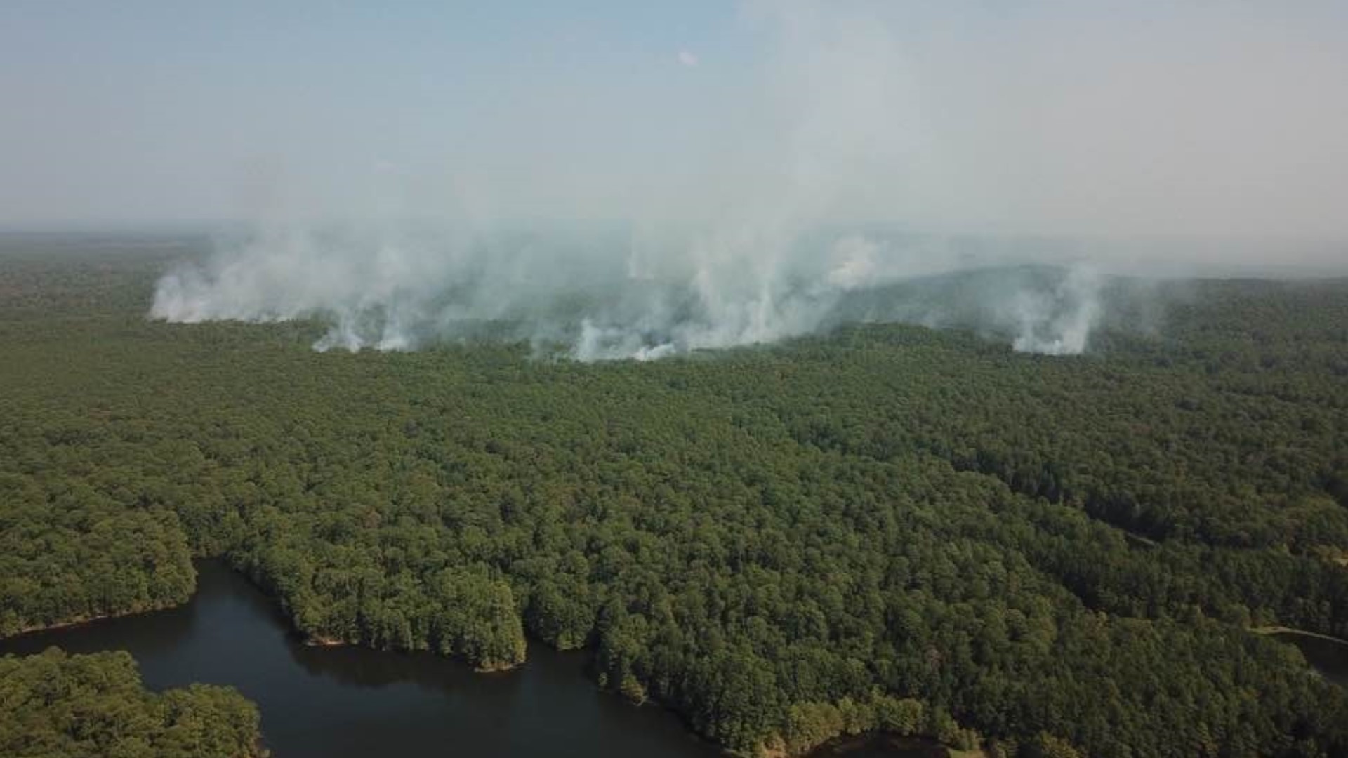 Massive fire burning in Sabine National Forest | 12newsnow.com