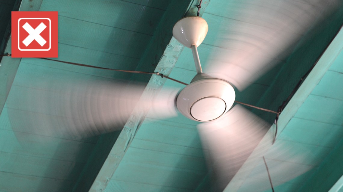 Why you should turn off the ceiling fan when you leave the room ...