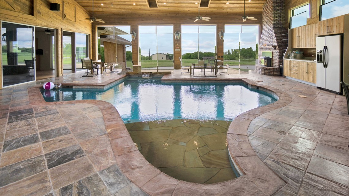 Home with Texas-shaped indoor pool goes on sale for $1.4 million ...