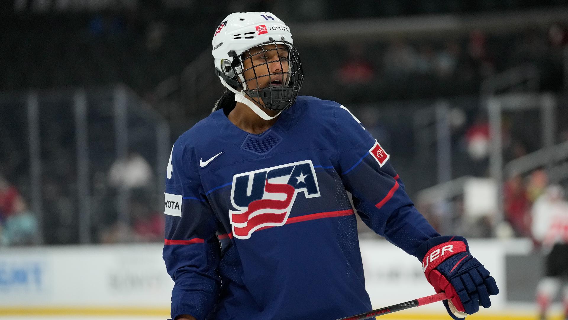 Laila Edwards makes history as first Black woman on US women's Olympic ...